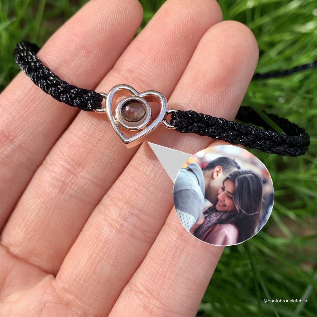 HeartCharm Photobracelet™ - Pulsera Personalizada con Foto Proyección ...